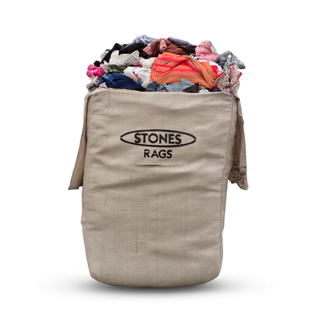 Cotton Mixed Rags - 200kg Bale – Stones Rags